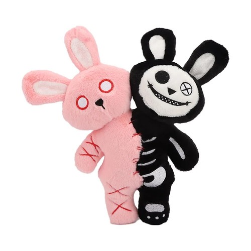 Double-headed Skull Rabbit Plush Stuffed Animal Children's Gift for ...
