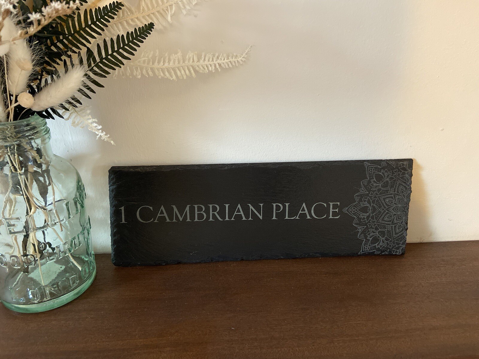 Personalised handmade grey slate house sign/ name plaque | eBay UK