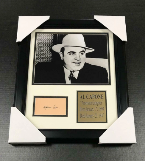 AL CAPONE Autographed Cut Signature Facsimile Framed 8x10 Photo | eBay