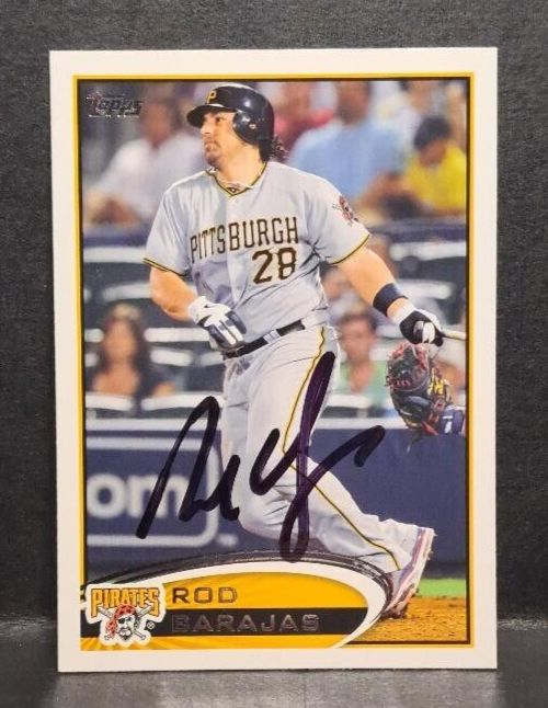 2012 Topps Rod Barajas Auto Signed IP Pirates | eBay
