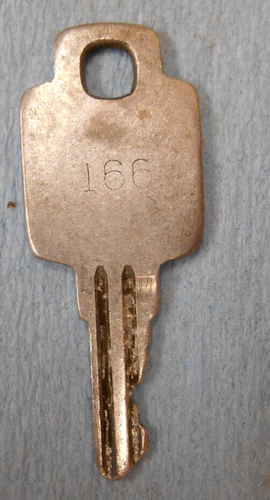 Vintage Original Aluminum HEHR Key # 166 RV Trailer Window Door 1-7/8 ...