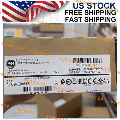 BRAND NEW NEW PLC 1769-OW16 CompactLogix Relay Output Module 1769OW16 ...