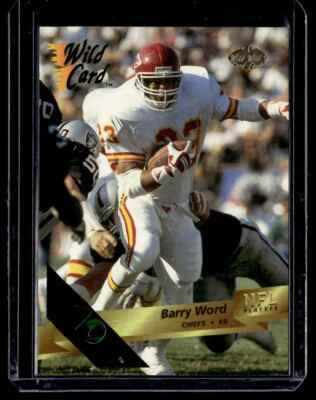 1993 Wild Card 10 Stripe Barry Word Kansas City Chiefs #70 | eBay