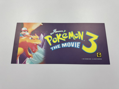 Pokémon Mylar Sign - The Movie 3 - Vintage Movie Theater Signage | eBay