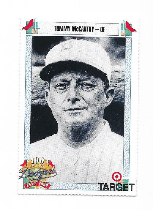 TOMMY MCCARTHY 1990 DODGERS TARGET # 499 HOF **FREE SHIPPING** BROOKLYN ...