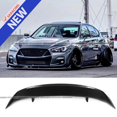 Real Carbon Fiber GT Rear Trunk Spoiler Lip Wing Fits 2014-2023 ...