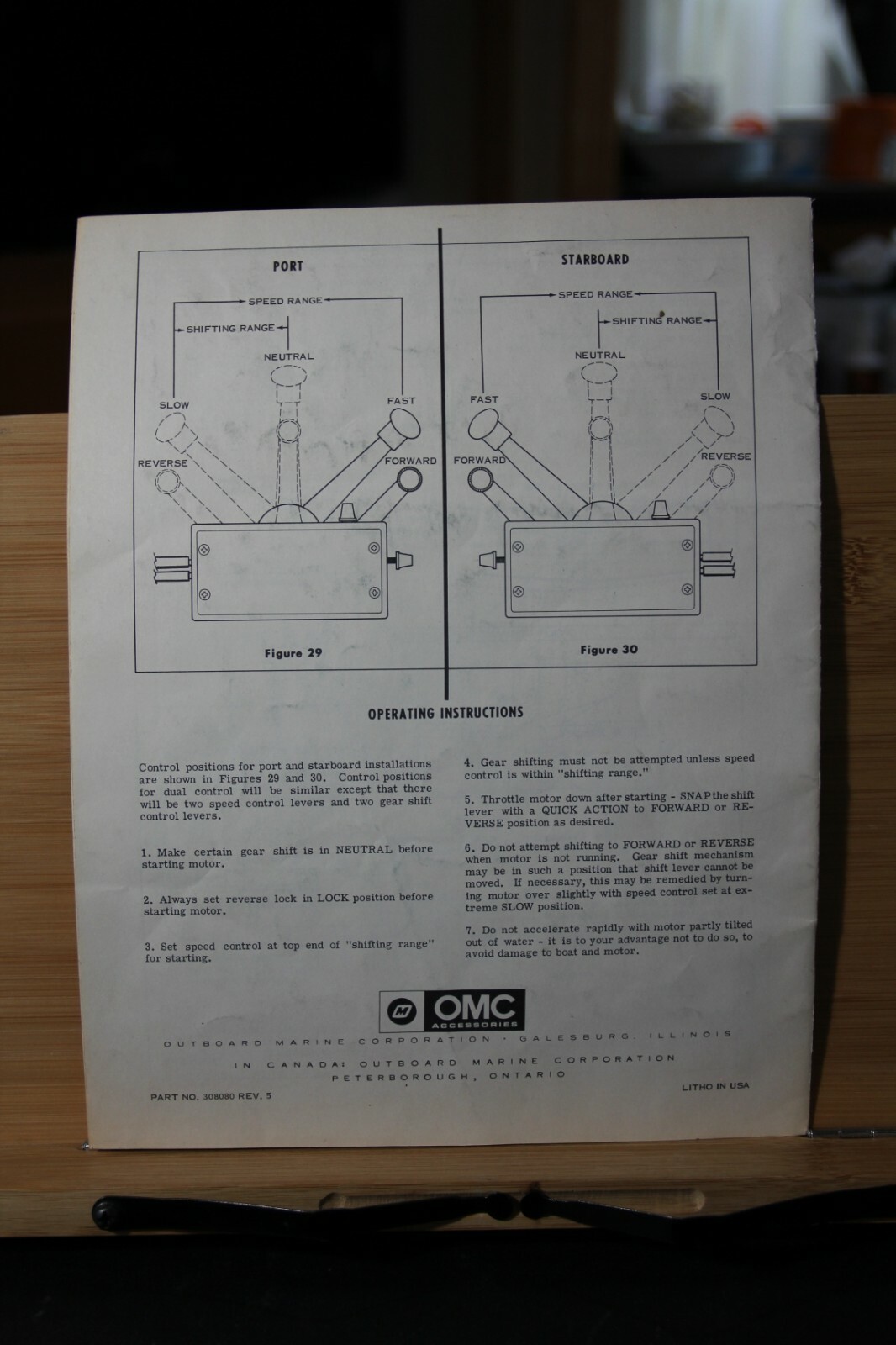 OMC Installation Instructions Remote Control Kit Box Guide Booklet 12 ...