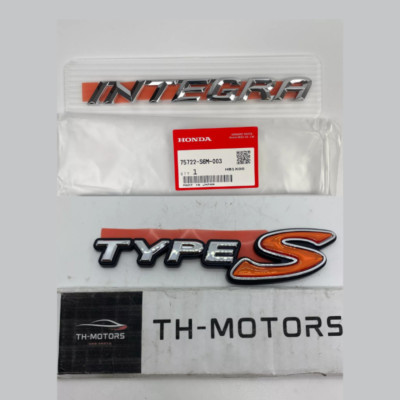 GENUINE HONDA INTEGRA DC5 ACURA RSX 02-06 Type-S RED Rear EMBLEM 2-Set ...