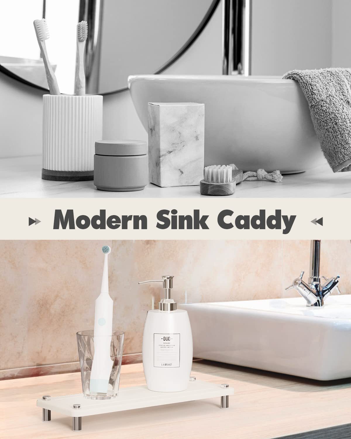 Fast Drying Stone Sink Tray Sink Caddy For Kitchen Counter Instant Dry ...