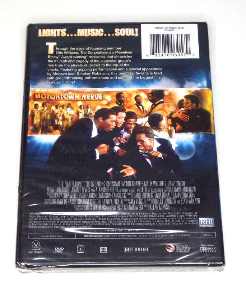 The Temptations (DVD, 1998 NBC Miniseries) Brand New & Sealed, Smokey ...