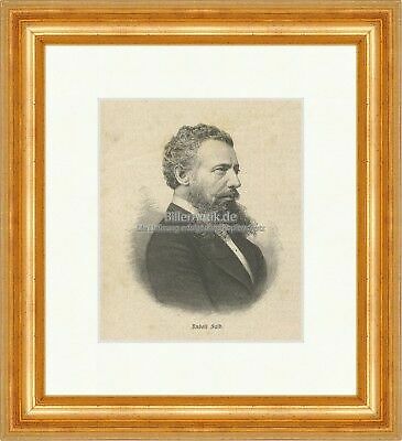 Rudolf Falb Forscher Erdbeben Meteorologie Geologie Holzstich E 23070 ...