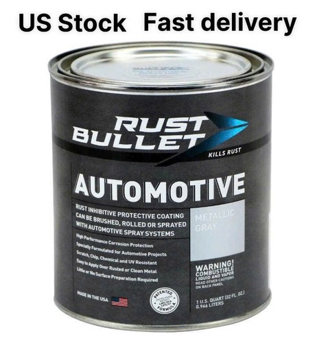Rust Bullet - Automotive - Rust Inhibitor Rust Paint - Quart Metallic ...