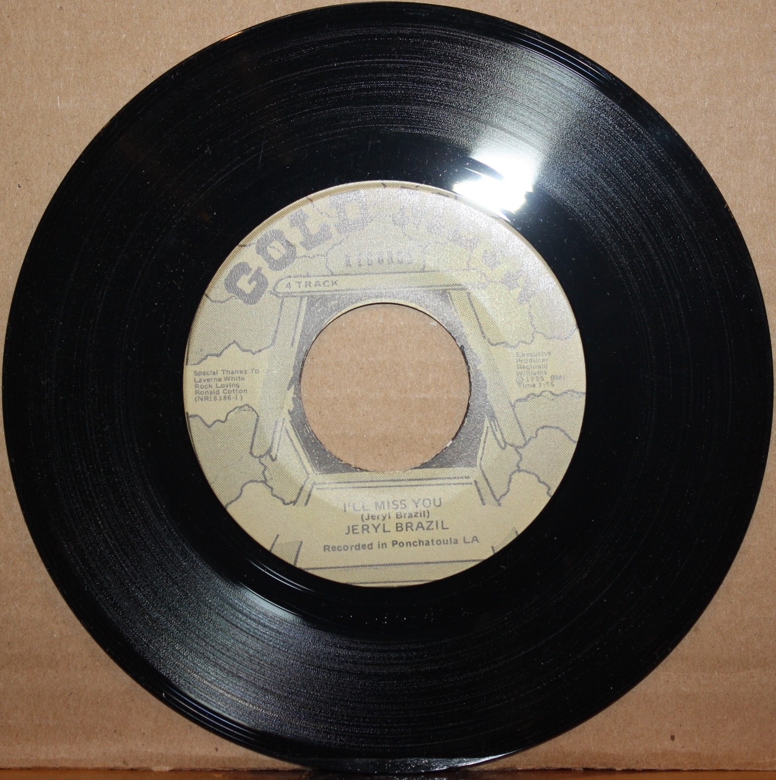 JERYL BRAZIL I'll Miss You MEAN THAT MUCH Modern Sweet Soul 45 on GOLD ...