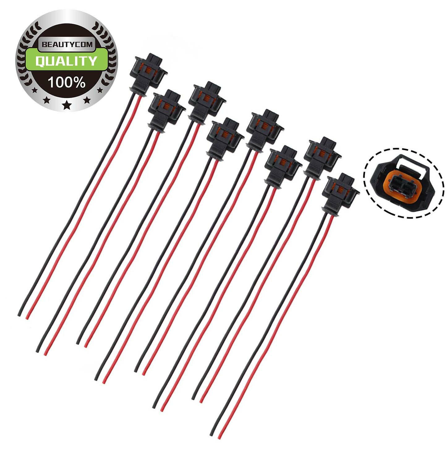 8pcs Fuel Injector Connector Harness Set 88988963 88988584For ACDelco ...