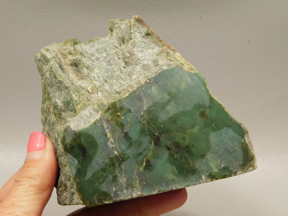 California Green Nephrite Jade Unpolished Rough Rock #O3 | eBay