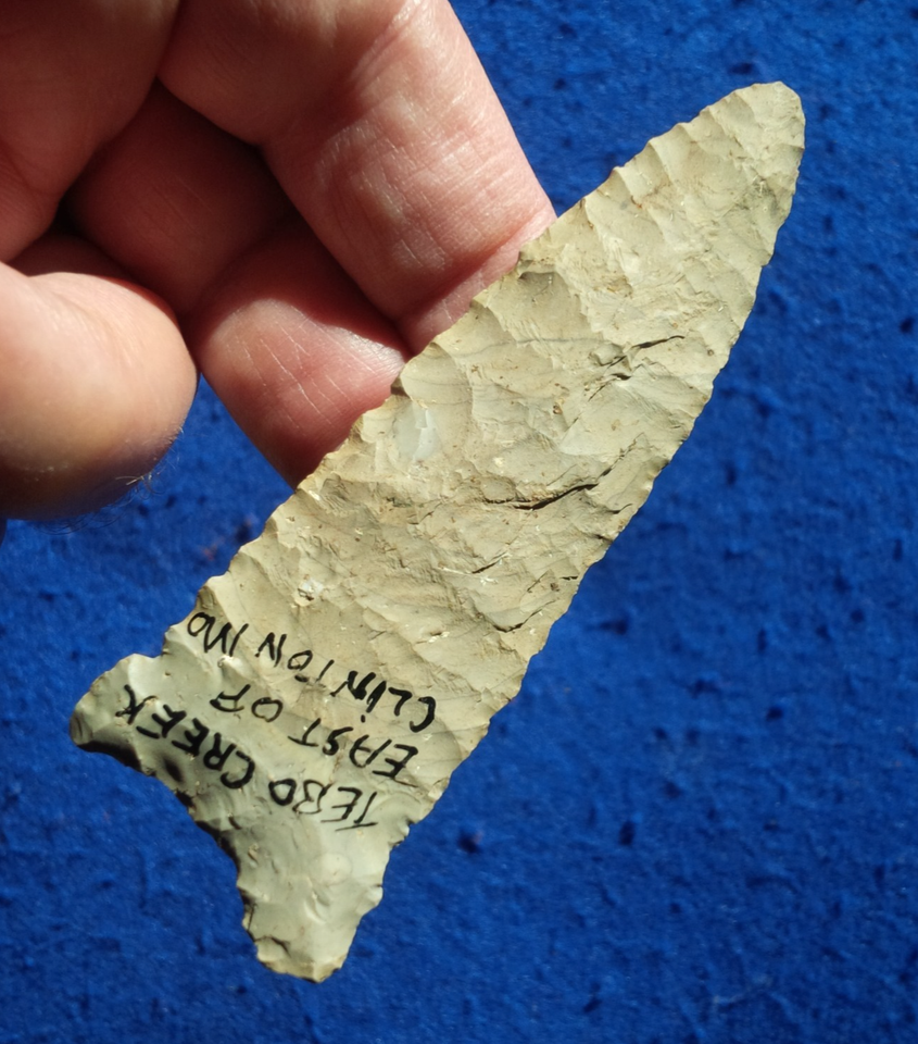 3-13/16" EARLY-STAGE DALTON MISSOURI ARROWHEAD BEN STERMER COA ...