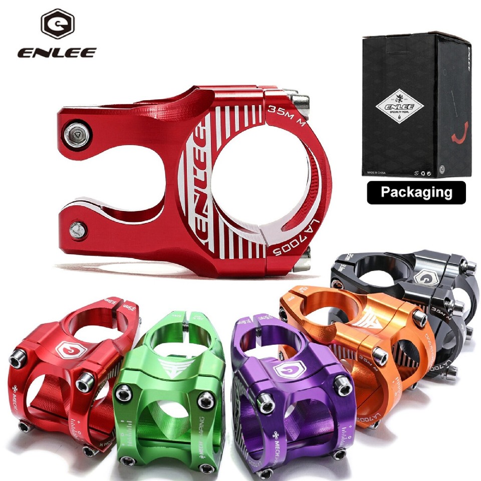 ENLEE Bicycle Aluminum Alloy Short Handlebar Stem 31.8mm*35mm for Road ...