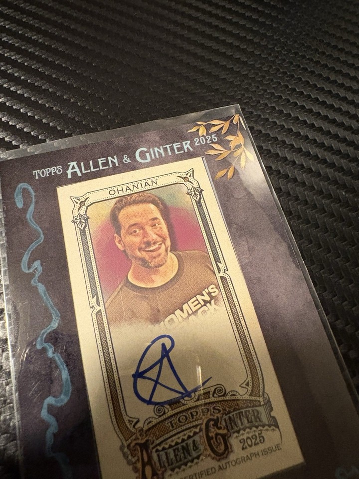 Alexis Ohanian /25 Auto Allen & Ginter Black Mini Framed Autograph 2025 ...