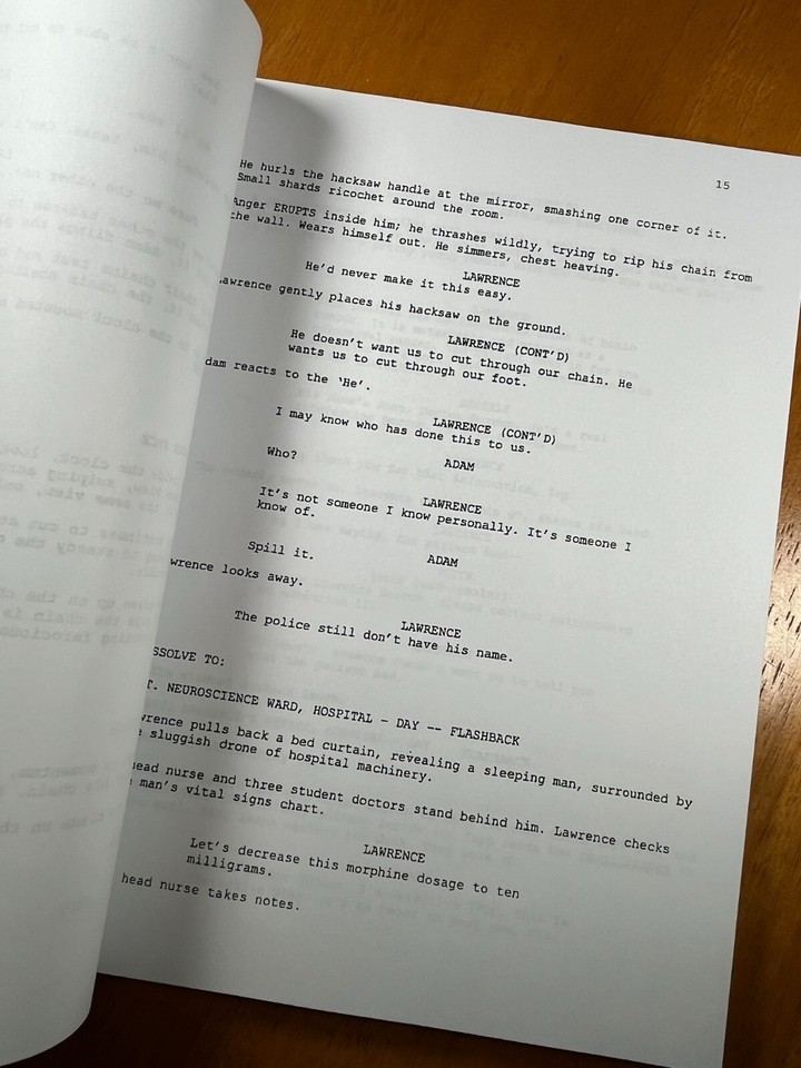 Saw Script Signed- Autograph Reprints- Jigsaw- Saw Movie Script | eBay