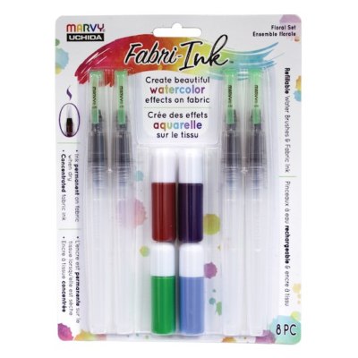 Marvy® Uchida Fabri-Ink™, Floral Set 412-4B New | eBay