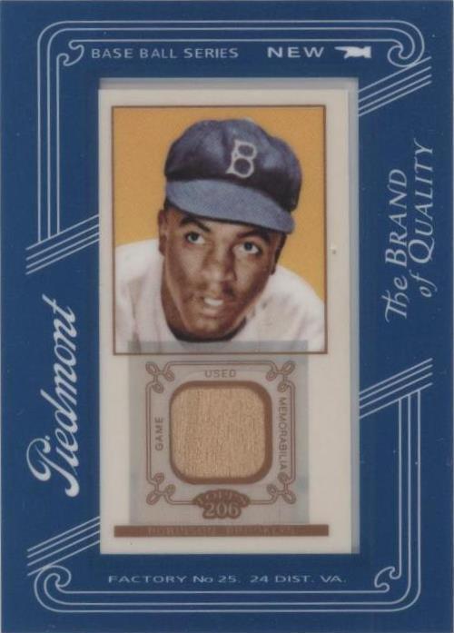 2009 Topps 206 - Framed Relics Jackie Robinson #FR-24 Mini Piedmont ...