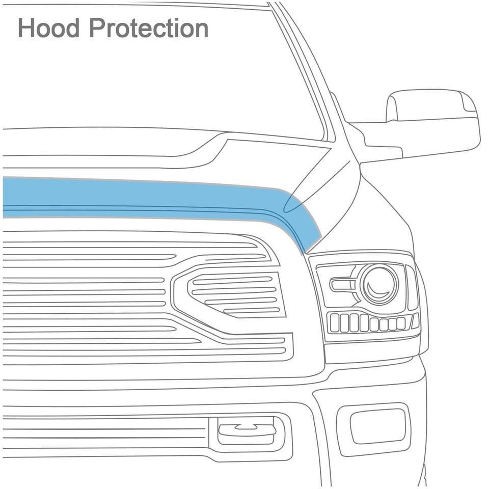 AVS Bugflector II Dark Smoke Bug Deflector Hood Shield for 04-08 F-150 ...