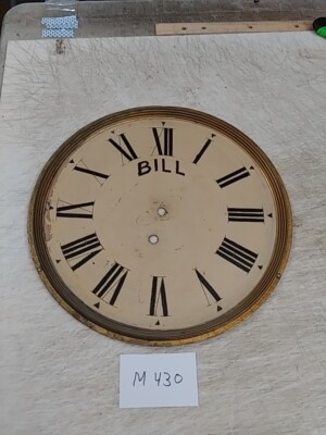INGRAHAM DEW DROP SCHOOLHOUSE REGULATOR TIME ONLY WALL CLOCK DIAL 12 3/ ...