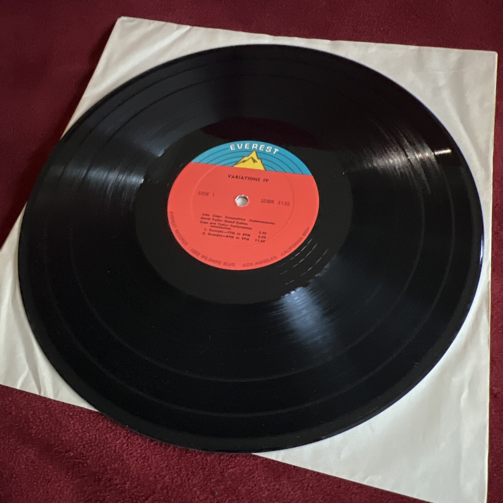 John Cage David Tudor Presents Variations IV (1966) Vinyl Record SDBR 3132 *VG+* | eBay