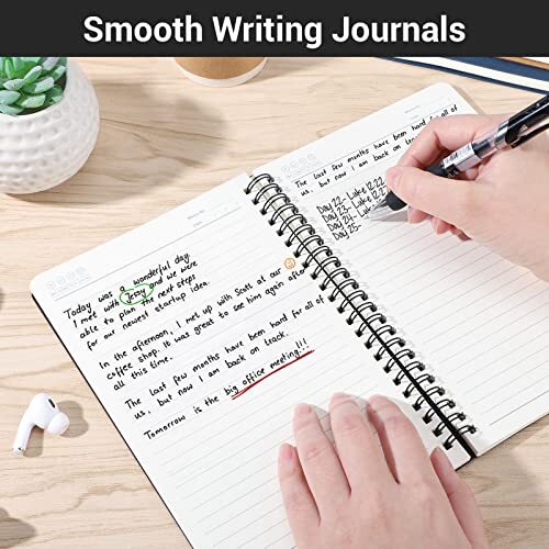 Students Ruled Spiral Notebook A5 6 Packs 5.5"x8.3" 120 Pages Lined ...