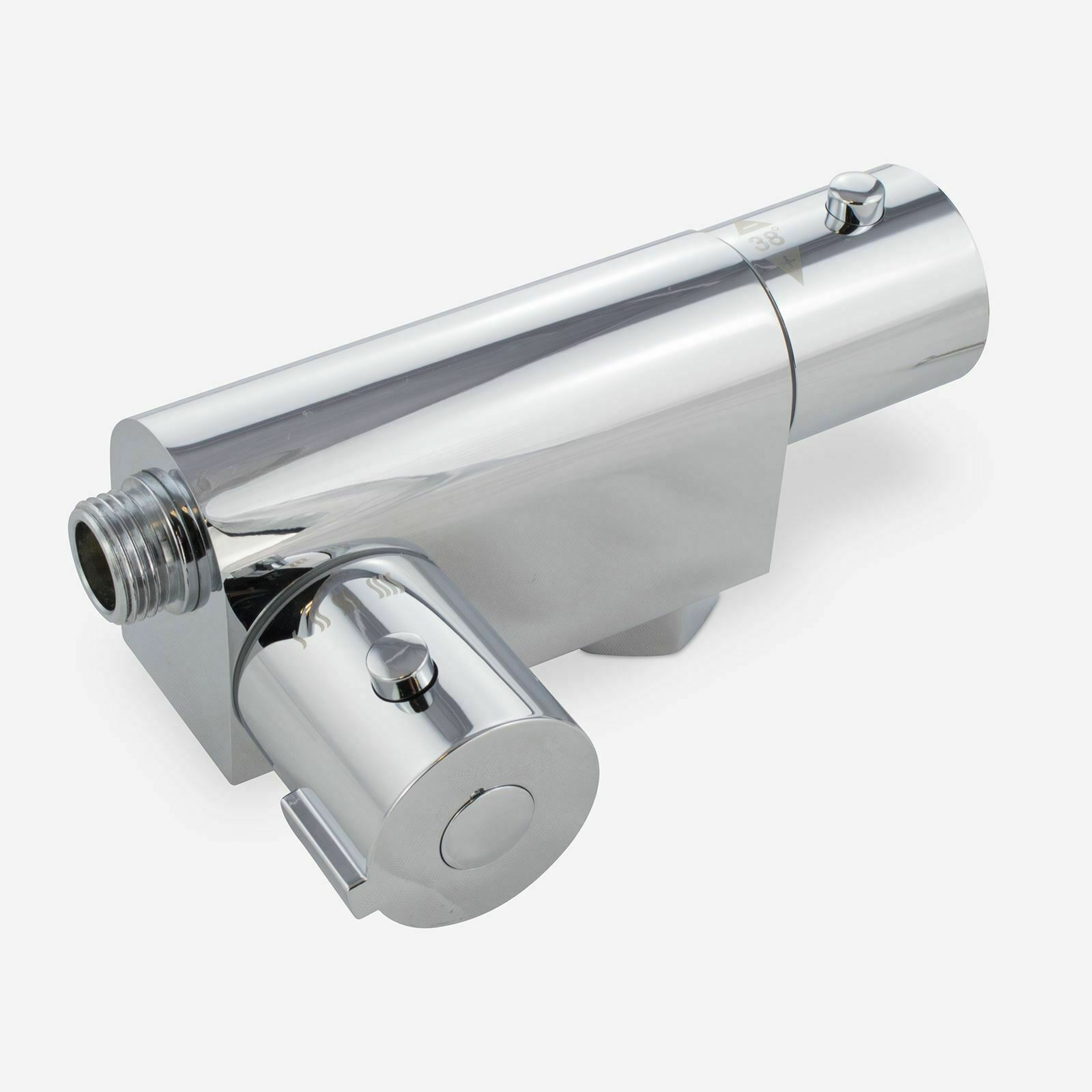 Modern Mini Brass Vertical Thermostatic Shower Mixer Valve | Bathroom ...