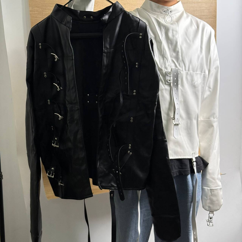 USA Asylum Straight Jacket Costume S/M L/XL BODY HARNESS Restraint ...