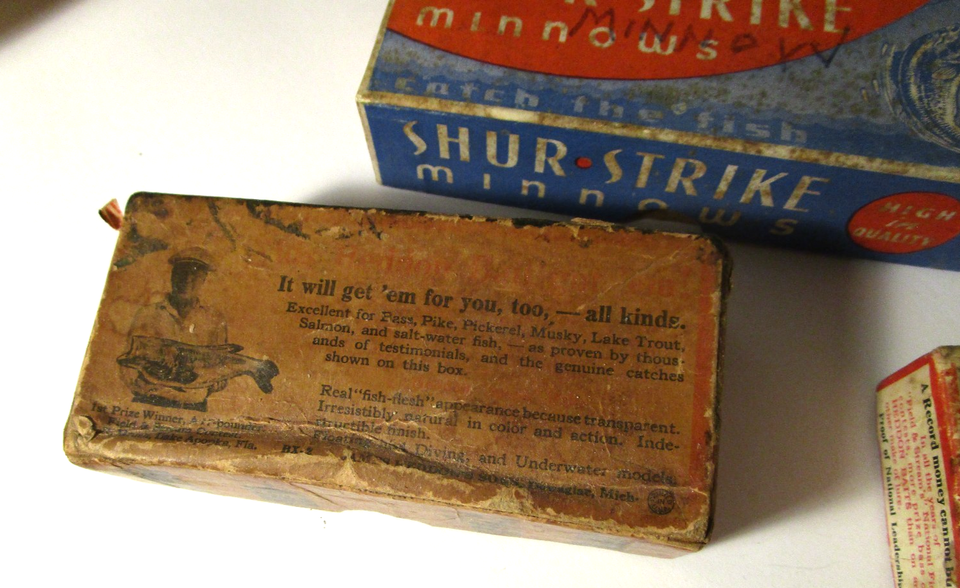 4 Vintage Empty Fishing Lure Boxes | eBay