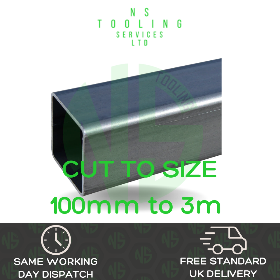 MILD STEEL EN10219 BOX SECTION SQUARE HOLLOW 20MM to 50MM 100mm to 1M ...