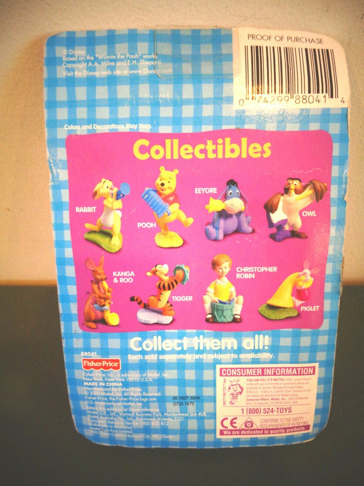 DISNEY FISHER PRICE WINNIE THE POOH COLLECTIBLE KANGA & ROO PVC FIGURE ...