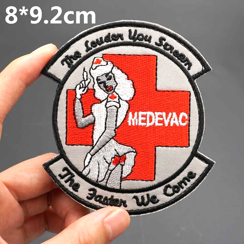 MEDEVAC PATCH..."THE LOUDER YOU SCREAM-THE FASTER WE COME"...STUNNING!!! | eBay
