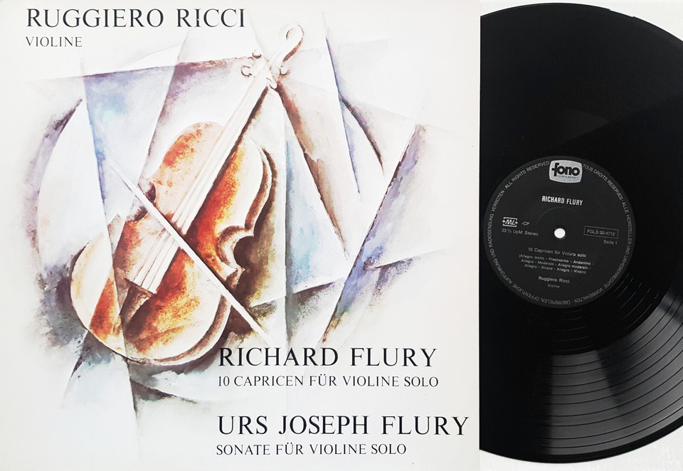Ruggiero Ricci: Flury- 10 Caprices For Solo Violin, Sonata for Solo ...