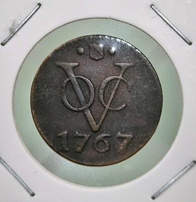 1767 Dutch Netherlands Colonial Voc Duit New York Penny Utrecht Coin ...