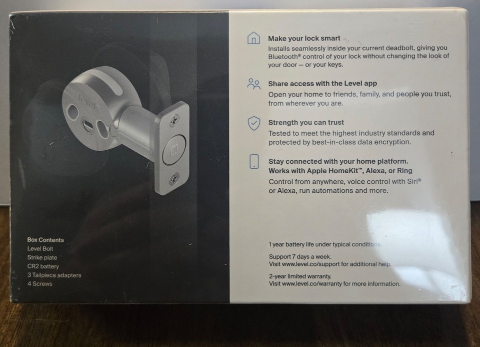 Level Bolt Smart Deadbolt - Make Your Lock Smart With Existing Hardware ...