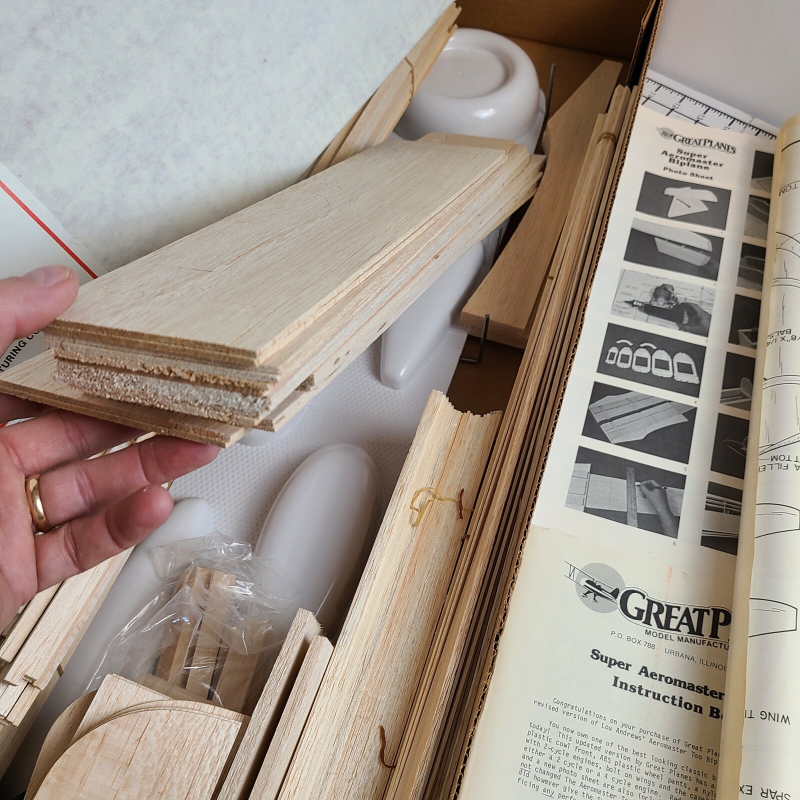 VTG Great Planes SUPER AEROMASTER R/C Model Kit 52" Span .60-1.20 ...