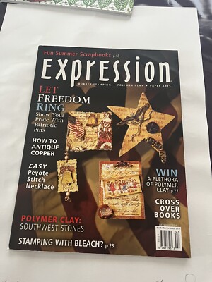 EXPRESSION Magazine - July/August 2004 - Rubber Stamping Polymer Clay ...