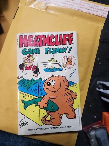 Heathcliff Gone Fishin' by Geo Gately VTG 1985 Comic Strip Paperback ...
