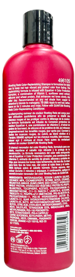 Zotos Quantum Riveting Reds Shampoo (10.2oz) NEW | eBay