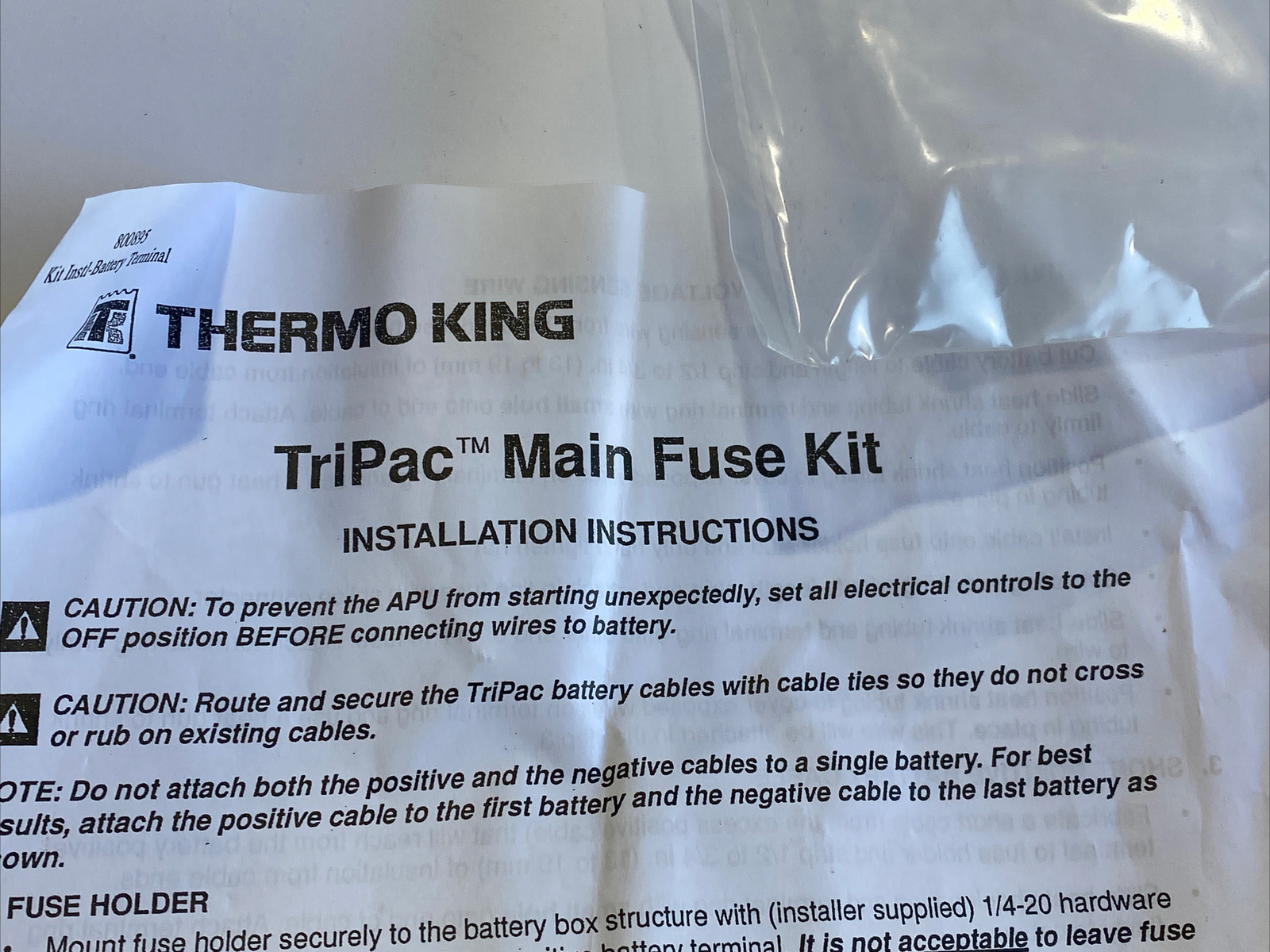 Thermo King TriPac Main Fuse Kit New | eBay