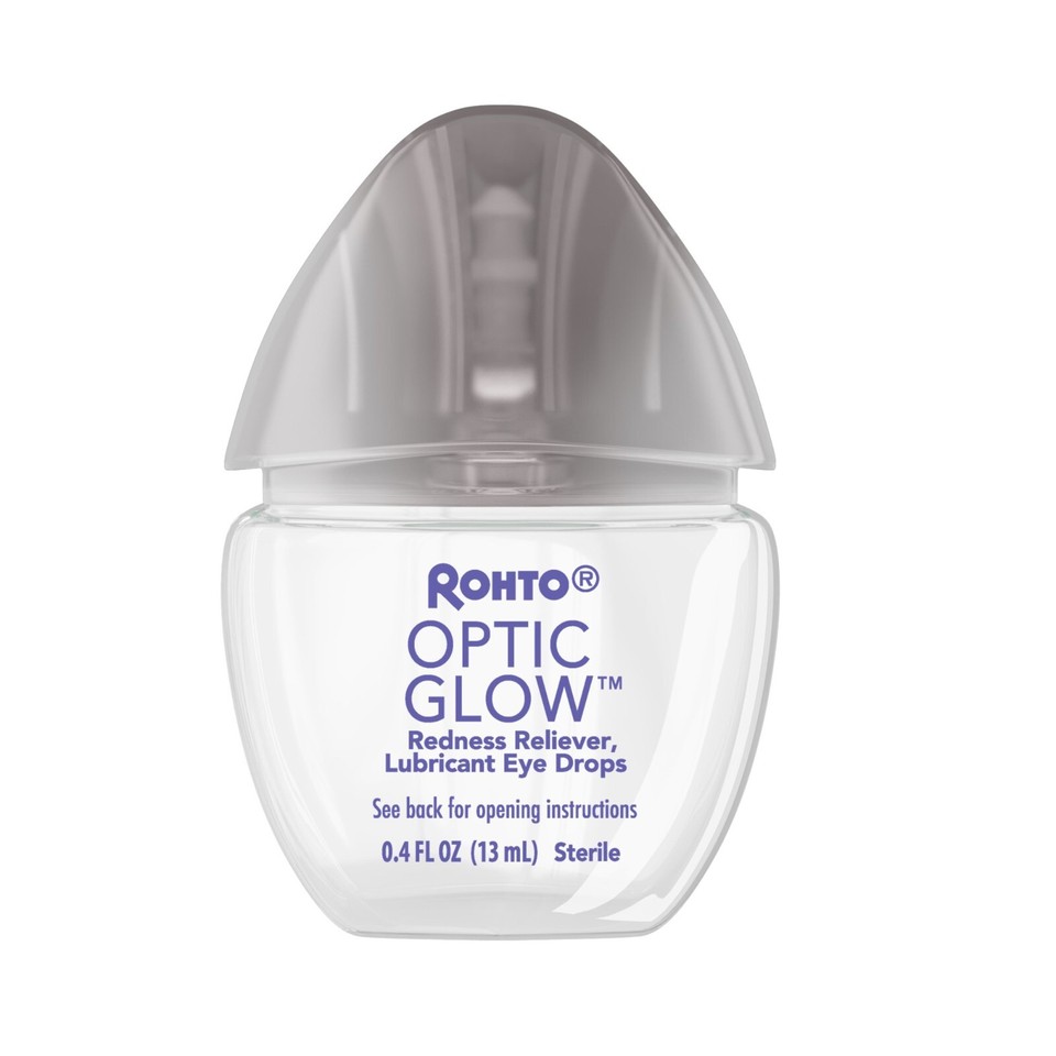 Rohto Optic Glow COOLING EYE DROPS Fast Acting Redness Relief | Dual ...
