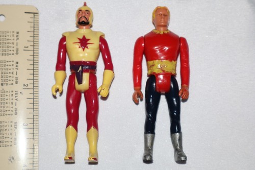 2 Mattel Flash Gordon 1979 VTG 4" Action Figures Captain Arak Loose ...
