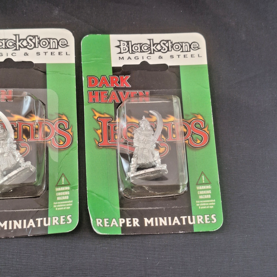 Lot 3 Reaper Miniatures Dark Heaven Legends Blackstone Magic & Steel ...