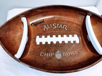 Plastic Official all-star NFL football chip bowl 3- Part Tray Serving ...