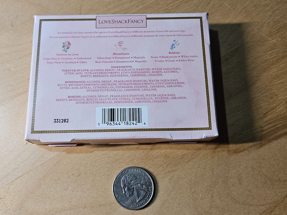 LoveShackFancy - Discovery Set of 3 Samples Female EDP Perfume 3 x 1 ...