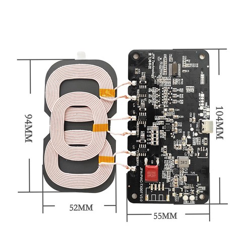 3 Coils Anti-reverse Short Circuit Protection Fast Charging Board for ...
