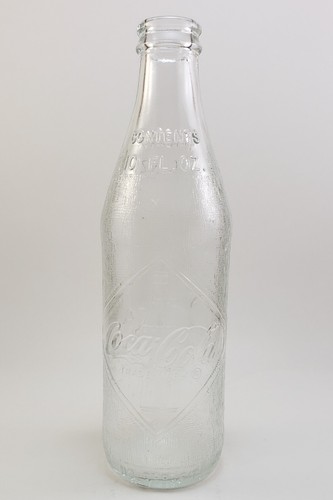 Rare Vintage 1968 Coca-Cola Clear "Diamond" Glass Bottle 10 oz Straight ...